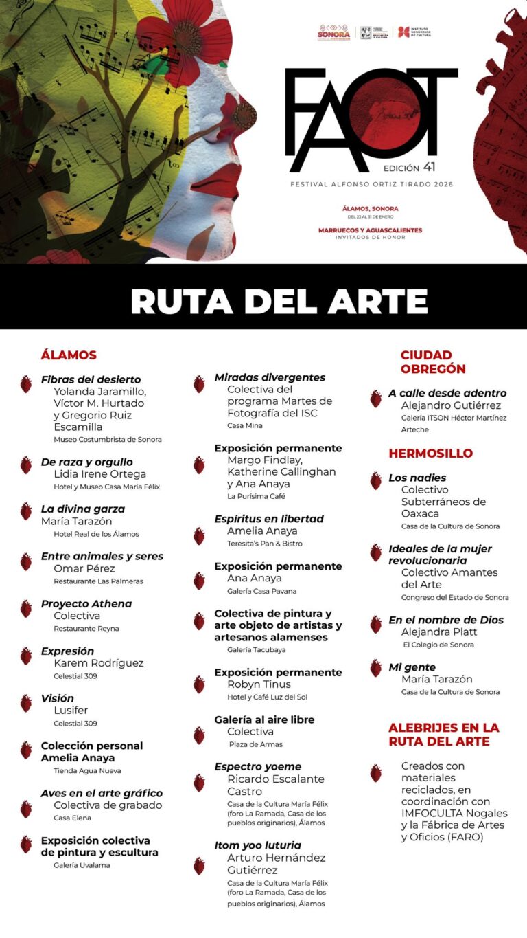 FAOT 2026 Programa Festival Alfonso Ortiz Tirado 2026 - Ferias en México